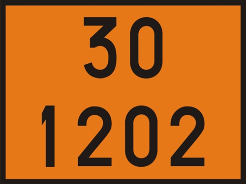 Placa ONU, placa de sinalização laranja; painel de sinalização produtos ...